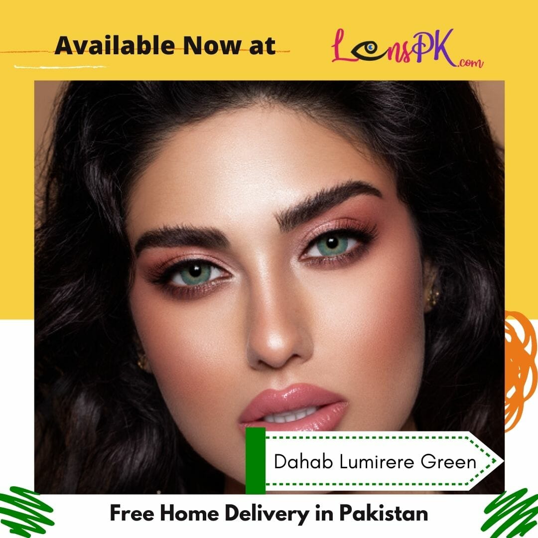 Dahab Lumirere Green Contact Lenses | Gold Collection | Free Delivery
