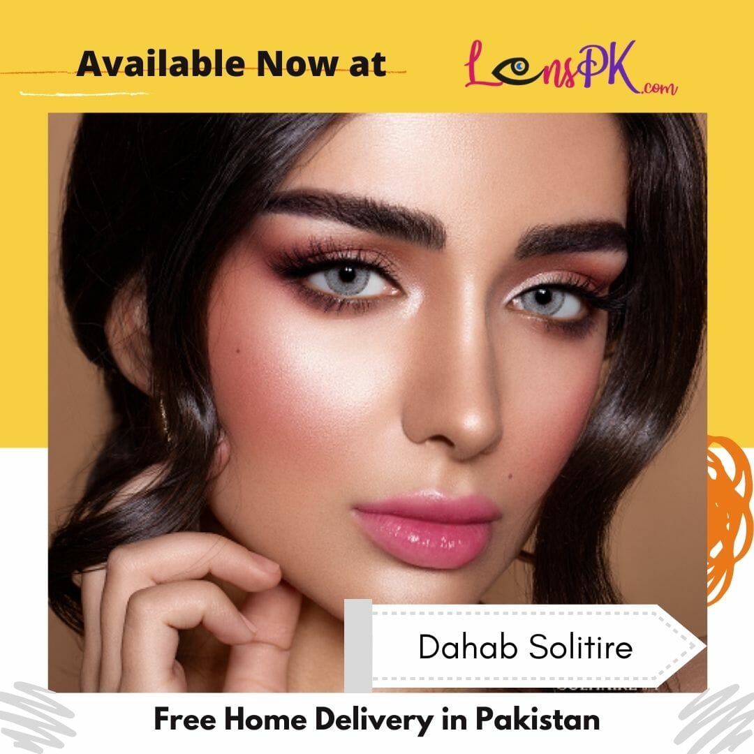 Dahab Solitaire Contact Lenses | Gold Collection | 100% Original