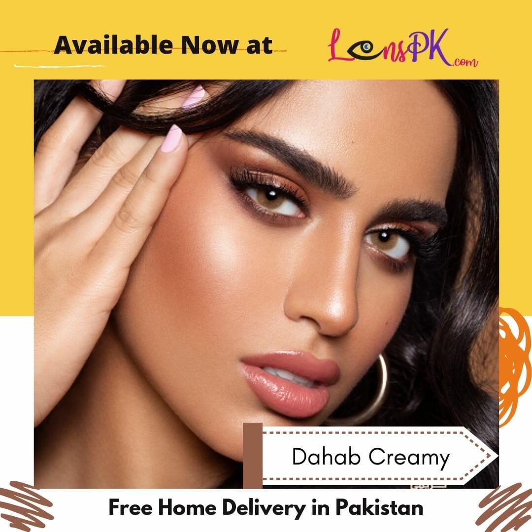 Dahab Creamy Contact Lenses | Gold Collection | Free Delivery